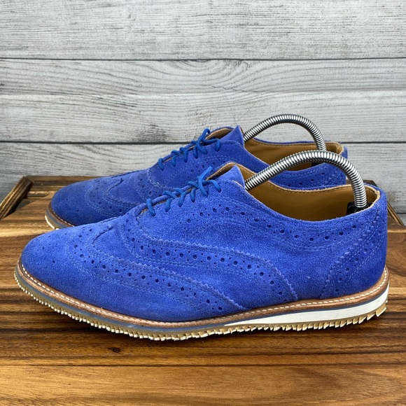 Walk-Over | Shoes | Walkover Mens Memphis Wingtip Brogue Oxford Blue ...